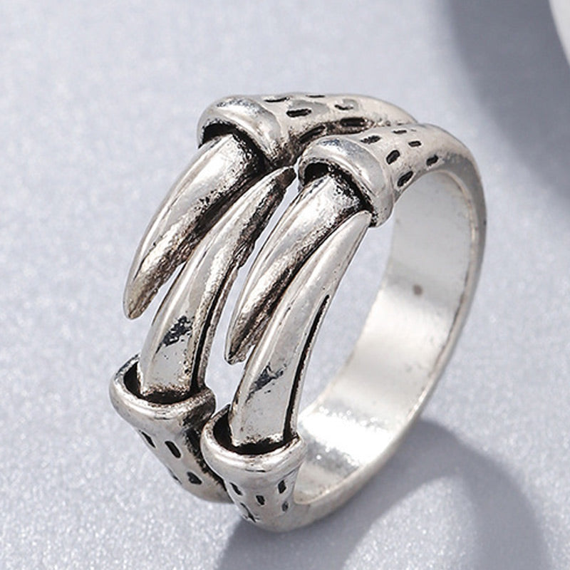 Antique Silver Double Claw Ring – The Attic