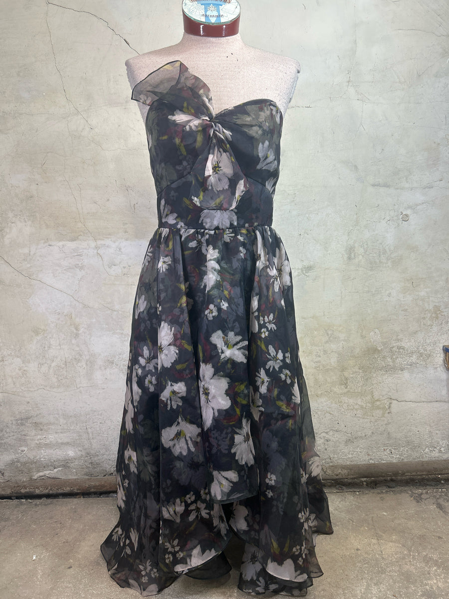 Size 2 SHOSHANNA BLACK FLORAL RETAILS $600 EXCELLENT CONDITION Dress ...